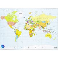 Galda pārklājums "Map of the world" 59,4x42cm tikai 1.77 EUR | Galda ...